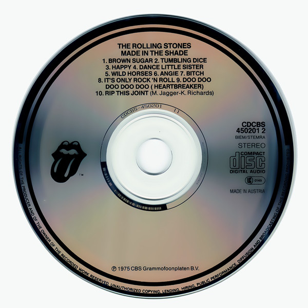 The Rolling Stones Made In The Shade : CD | CD Covers | Cover Century ...